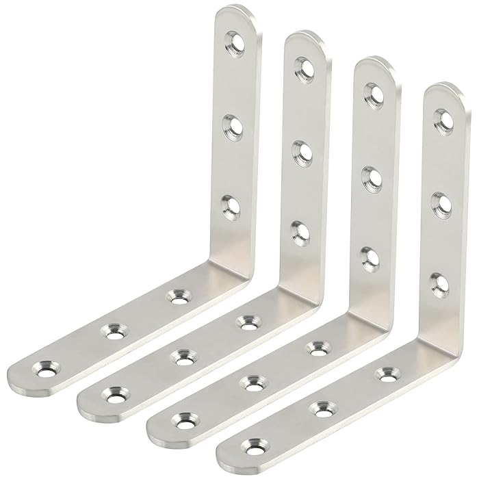 Buy Sayayo Shelf Bracket Corner Brace Joint Angle Bracket Shelf Support Wall Hanging 100mm*100mm ...