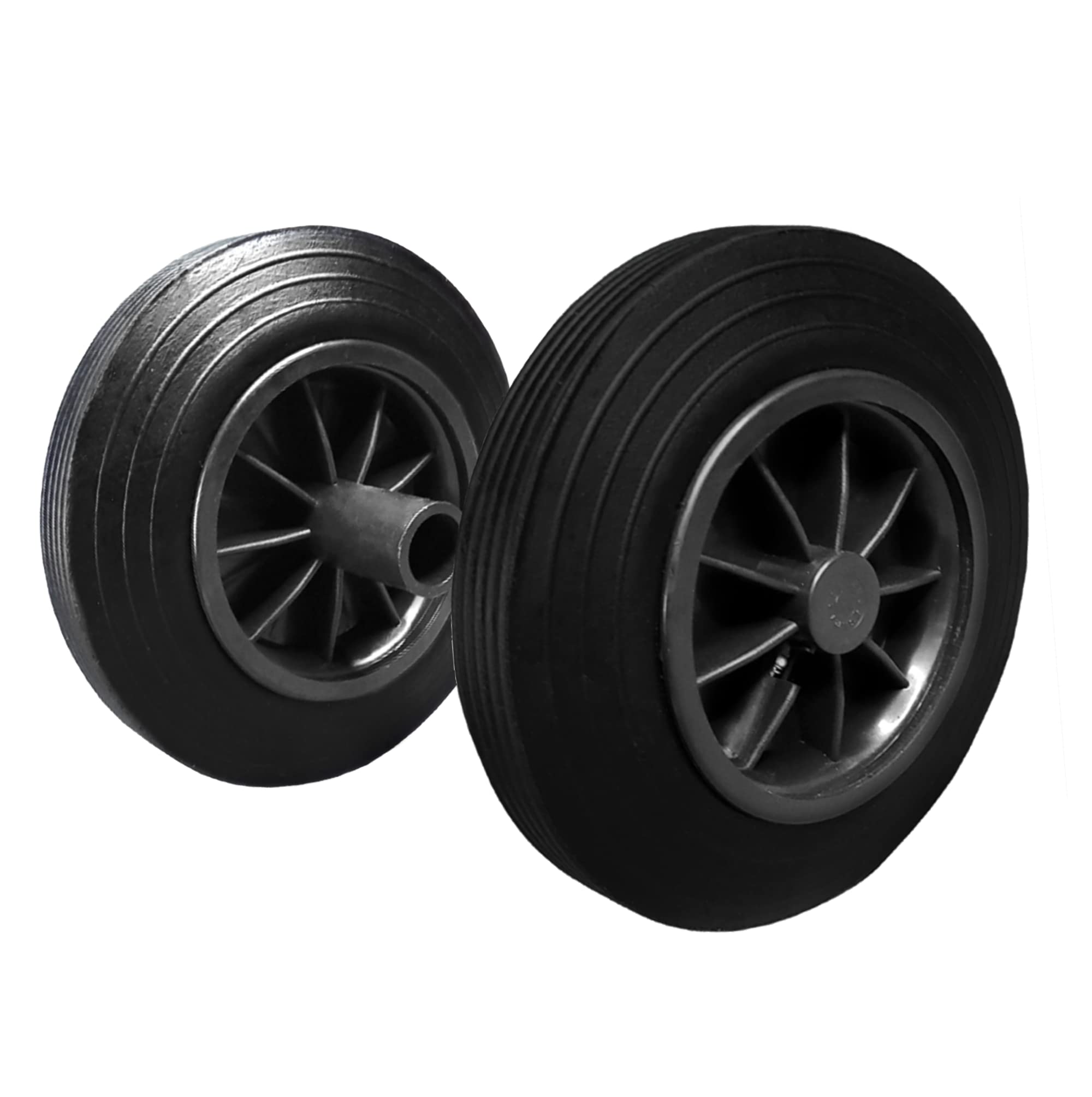Wheelie Bin Wheel Replacement Wheels 200mm Nose Wheel for Domestic Bins ...