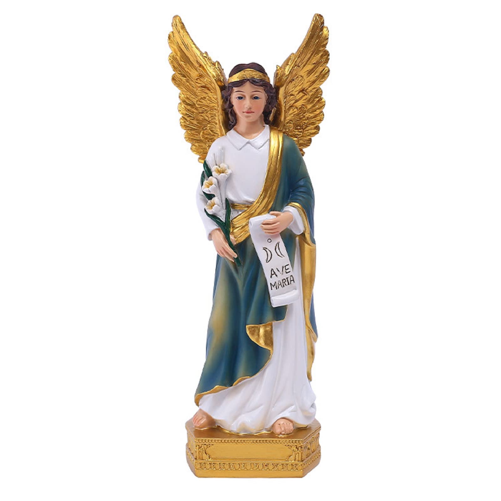 Buy EdirFtra Gabriel Angel Resin Statue, Saint Gabriel the Archangel ...