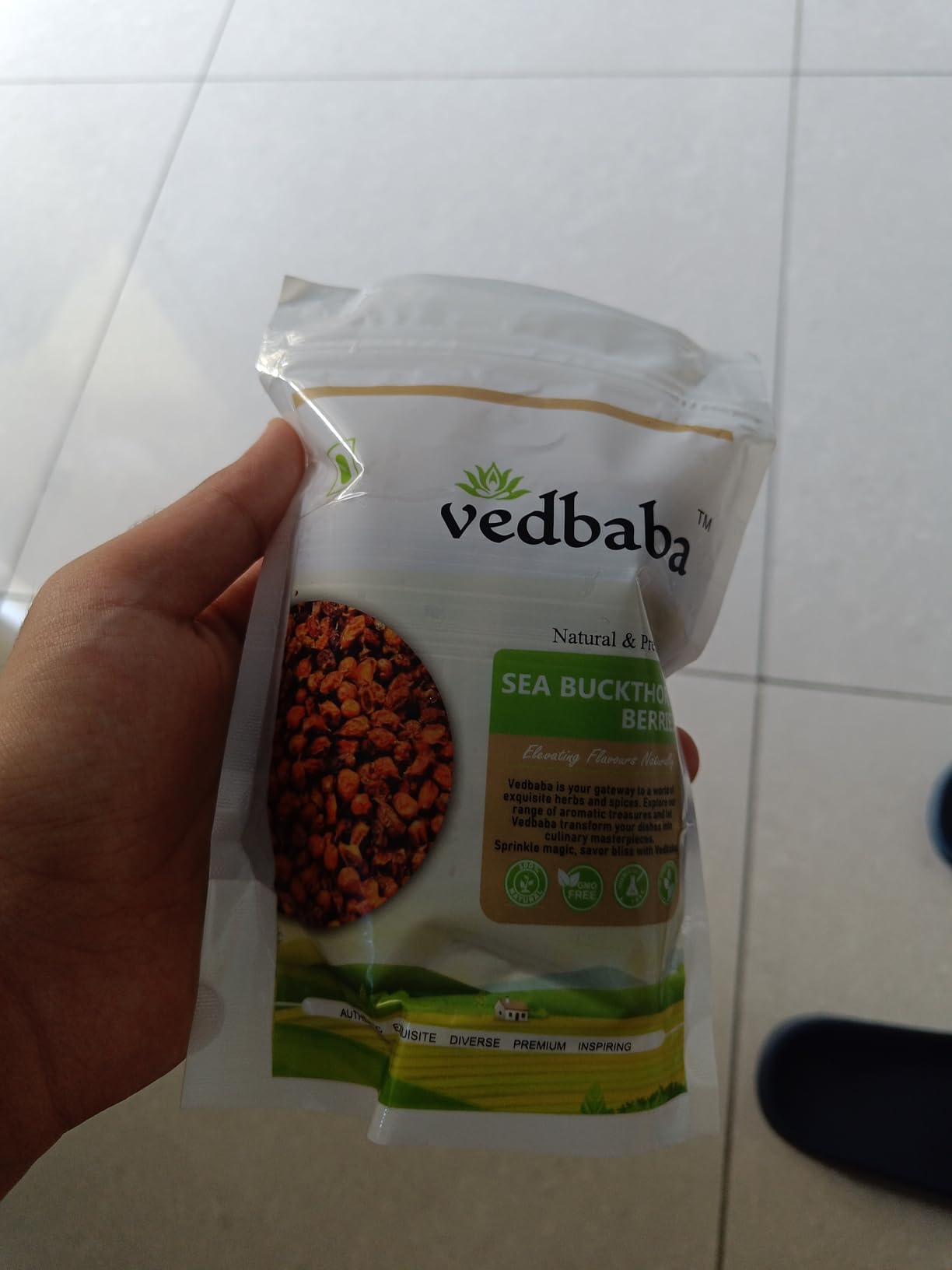 Ved Baba Sea Buckthorn Berries - 200 Gm | Dry Sea Buckthorn Berries ...