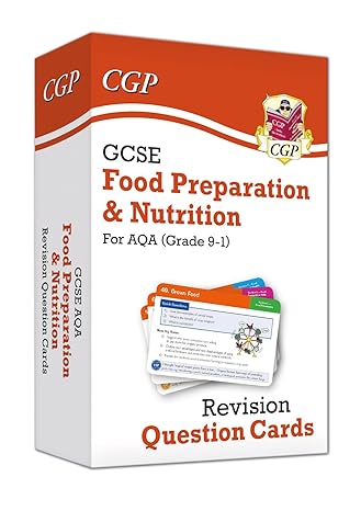 GCSE Food Preparation & Nutrition AQA Revision Question Cards: perfect ...