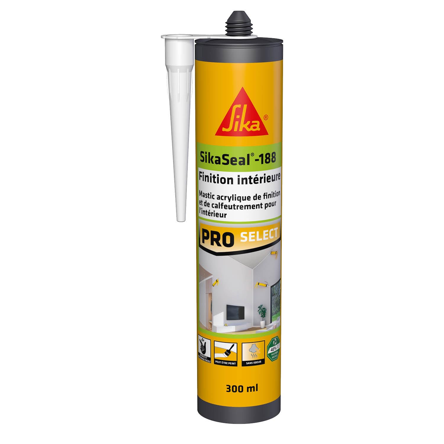 SIKA - Mastic acrylique - SikaSeal-188 Finition Intérieure blanc ...