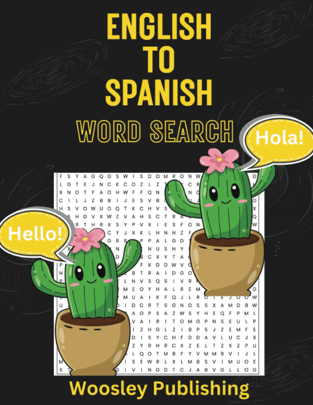 English to Spanish Word Search: Large Print Puzzle Book for Adults and ...