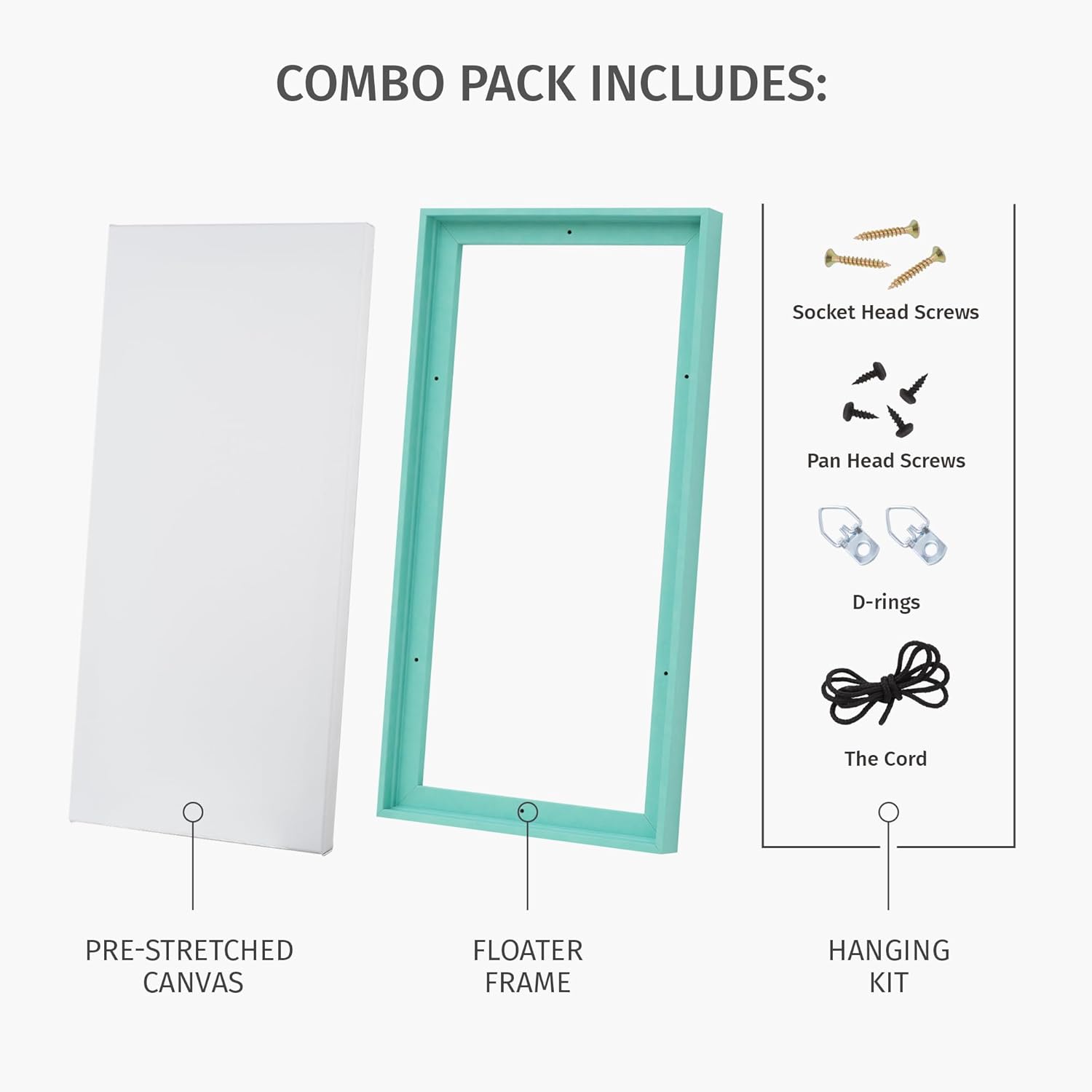 PIXY CANVAS Paquete económico de 12 x 14 pulgadas, lienzo estirado de ...