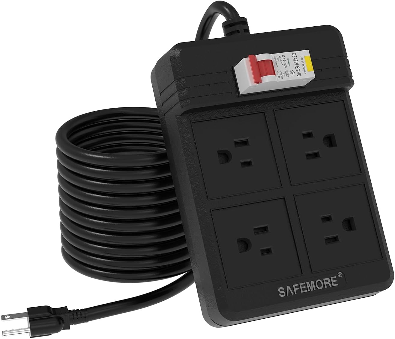 Amazon.com: GFCI Power Strips with 9.84 FT Heavy Duty Extension Cord, 4 ...