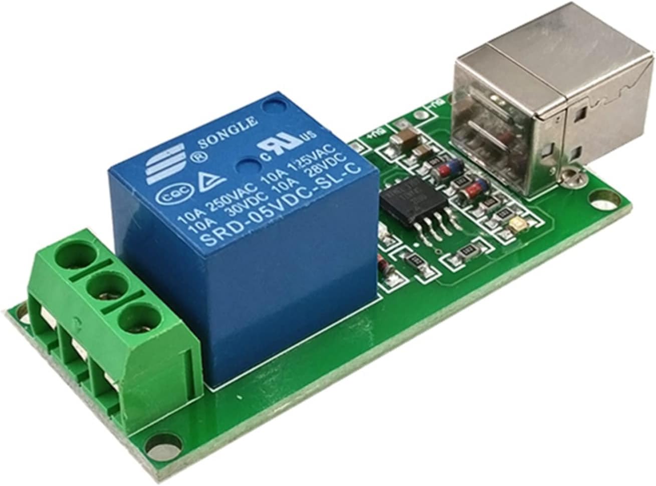 Amazon.com: 5V 1 Channel USB Relay Module Programmable Computer Control ...