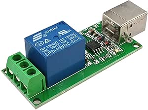 Amazon.com: 5V 1 Channel USB Relay Module Programmable Computer Control ...
