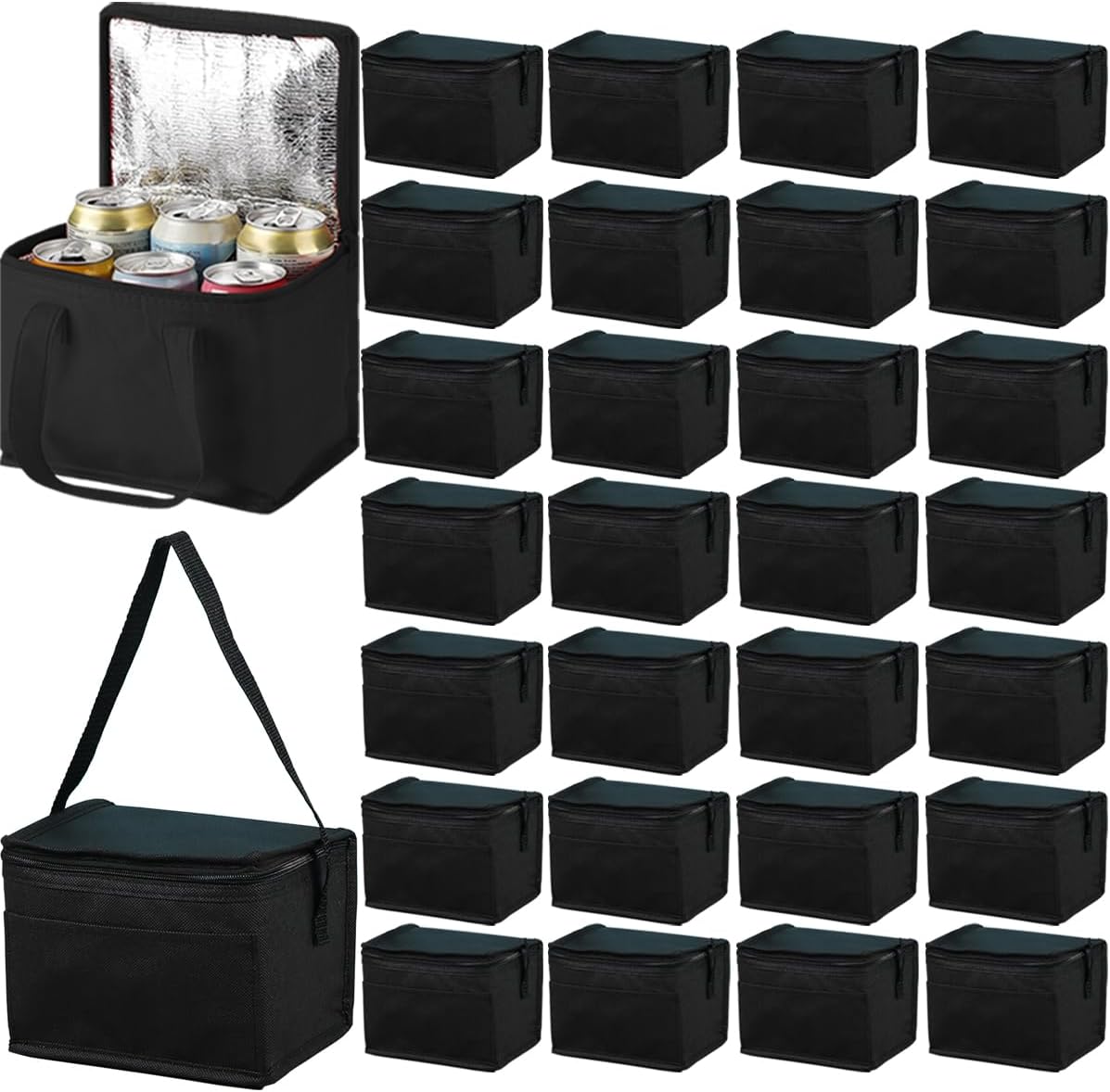 Amazon.com: Voittozege Insulated Lunch Bag, 40 Pack Reusable Cooler ...