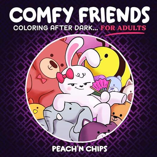 Amazon.com: COMFY FRIENDS: Cute Coloring Book for Adults Featuring Bold ...