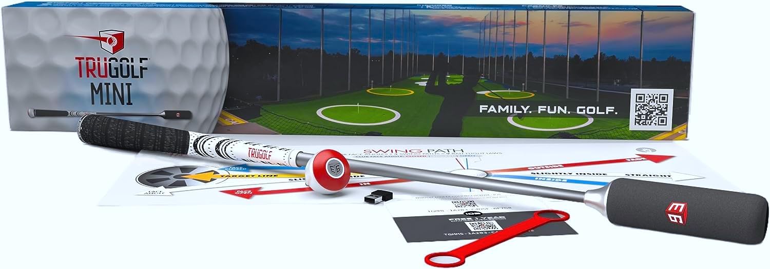TruGolf Golf Simulator and Swing Stick: 3D Swing Analysis, WGT/E6 ...