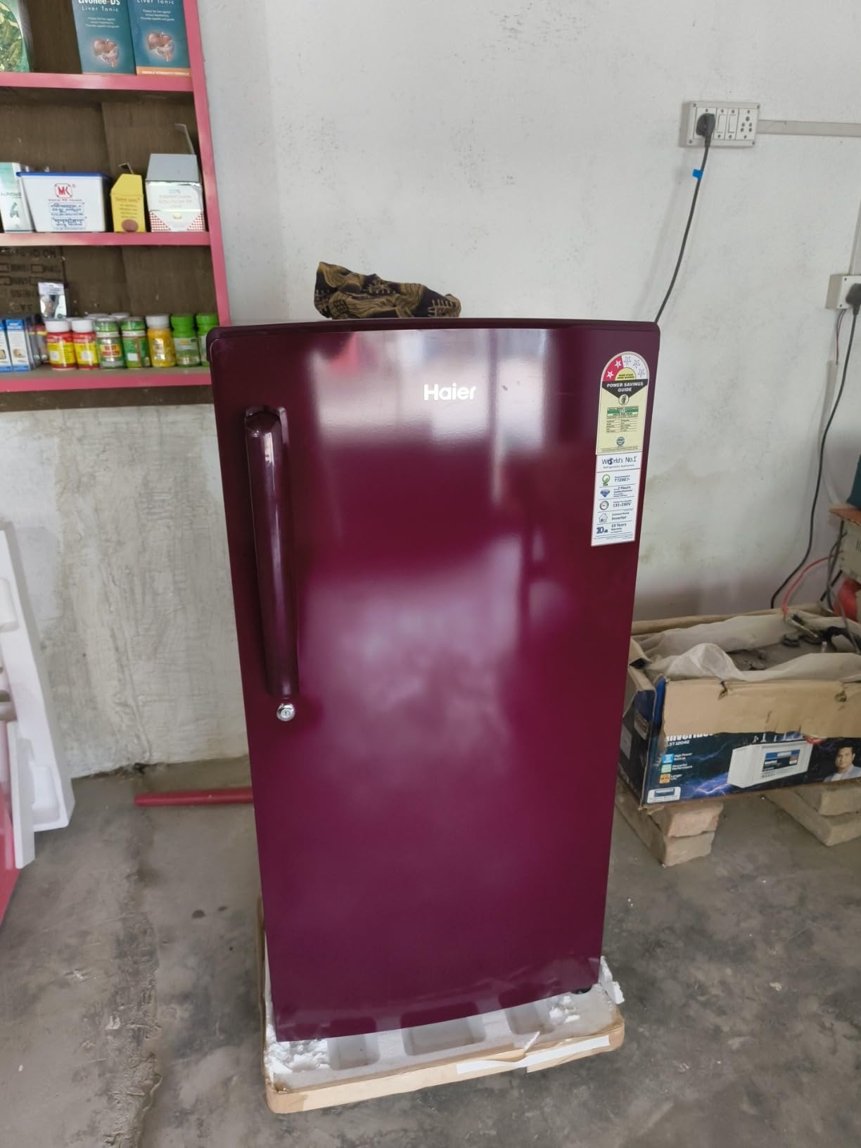 Haier 175 L, 2 Star, Direct-Cool Single Door Refrigerator (HED-182ML-N ...