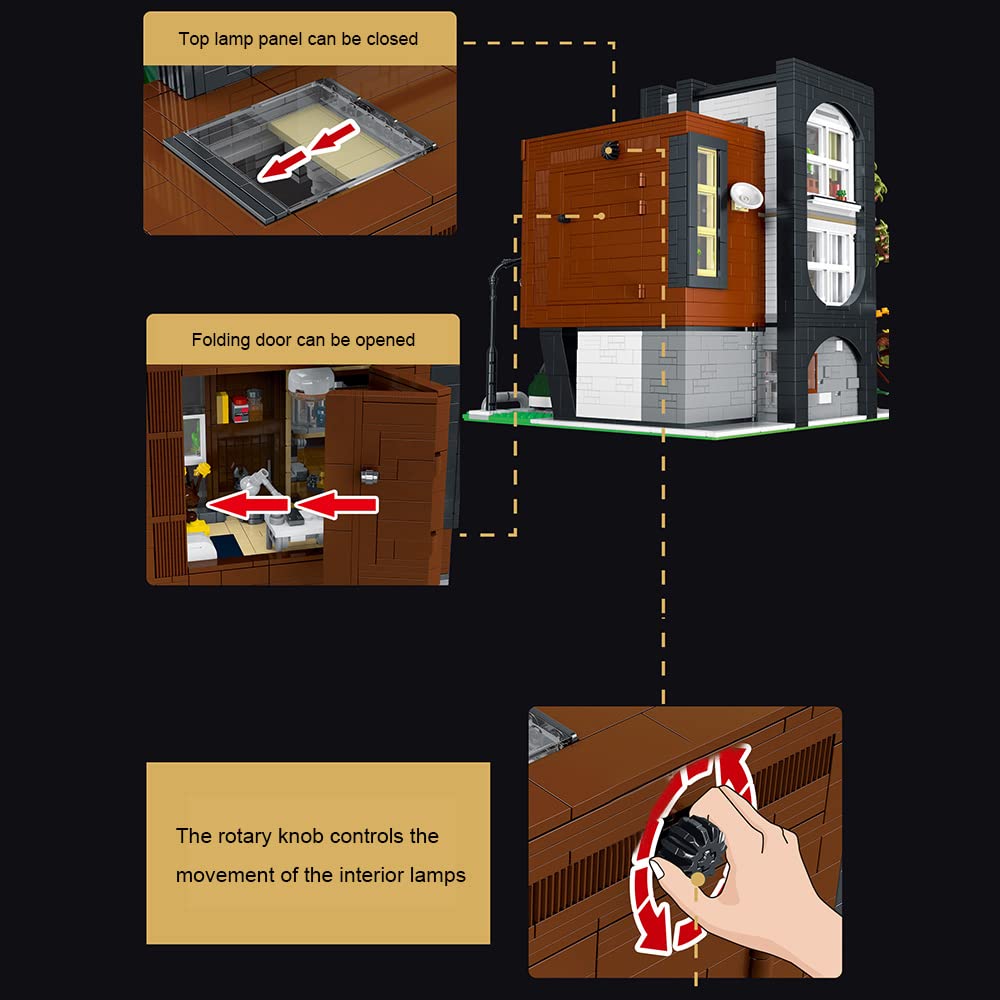 MISINI Mork 10205 HEA-On-Jea Modern Villa House Building Kit, 3300PCS ...