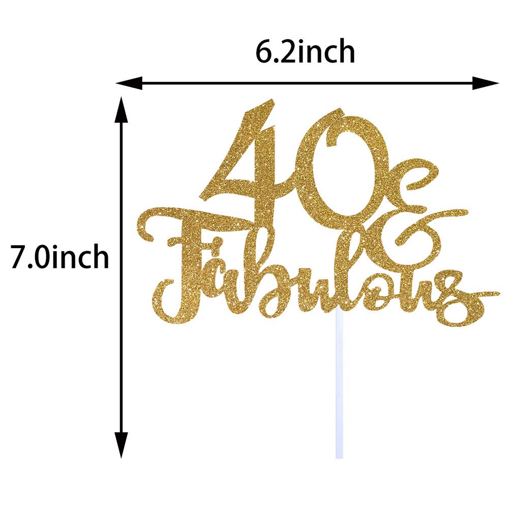 Buy 40 Fabulous Cake Topper Hello 40 Cheers To 40 Years Happy 40th buy-40-fabulous-cake-topper-hello-40-cheers-to-40-years-happy-40th