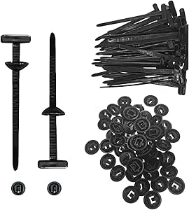 Amazon.com: 100Pcs Nylon Universal Cable Tie Buckle,2025 New Heavy Duty Self-Locking Nylon Zip ...