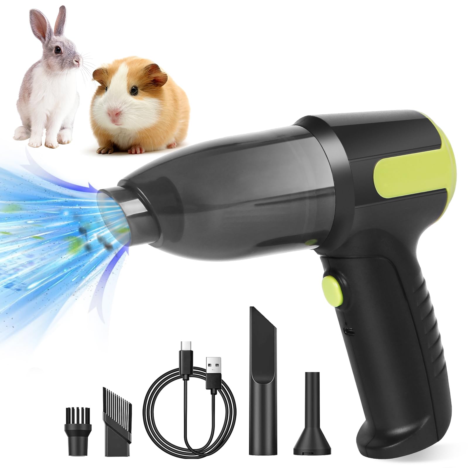 Amazon.com - Lyrzzey Guinea Pig Poop Vacuum: Cage Cleaning Tool for ...