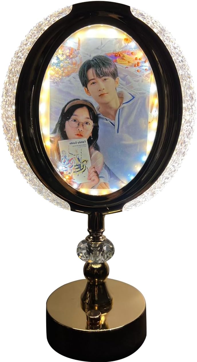 LED Crystal Light Lamp Touch Control Crystal Table Lamp Night Light ...