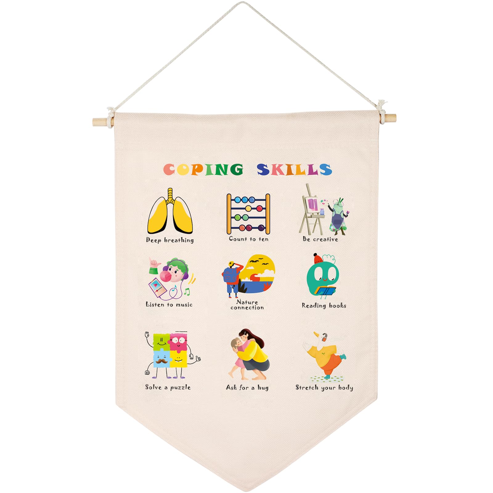 Amazon.com: Coping Skills - Classroom Decor Calming Corner Canvas ...