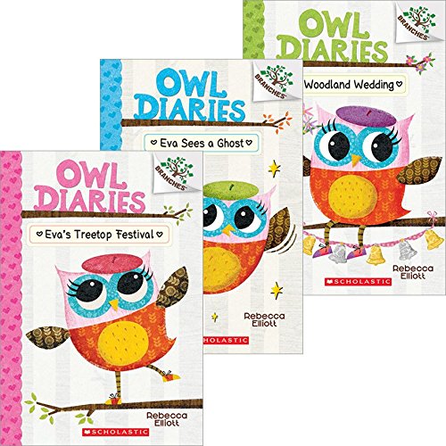 Owl Diaries 3 Book Set - Eva's Treetop Festival - Eva Sees A Ghost - A ...