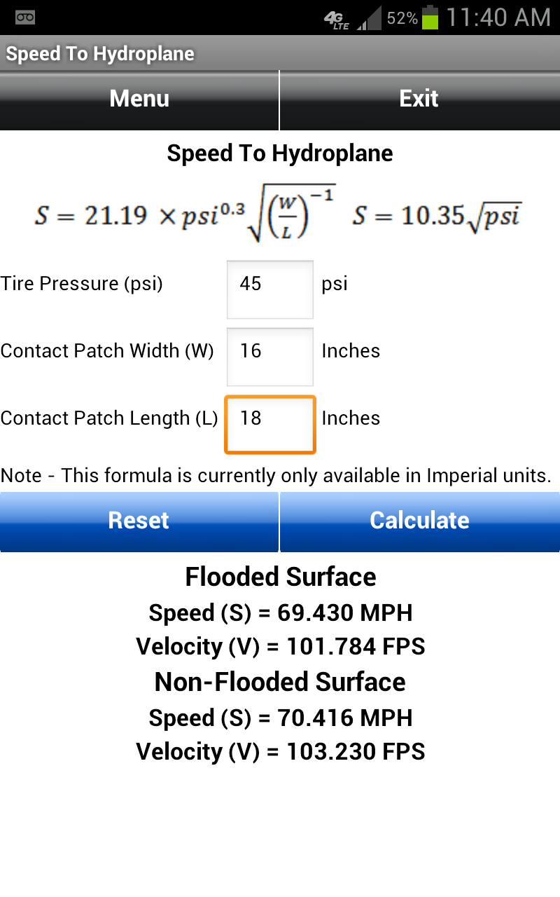 Accident Reconstruction Calculator Demo - App on Amazon Appstore