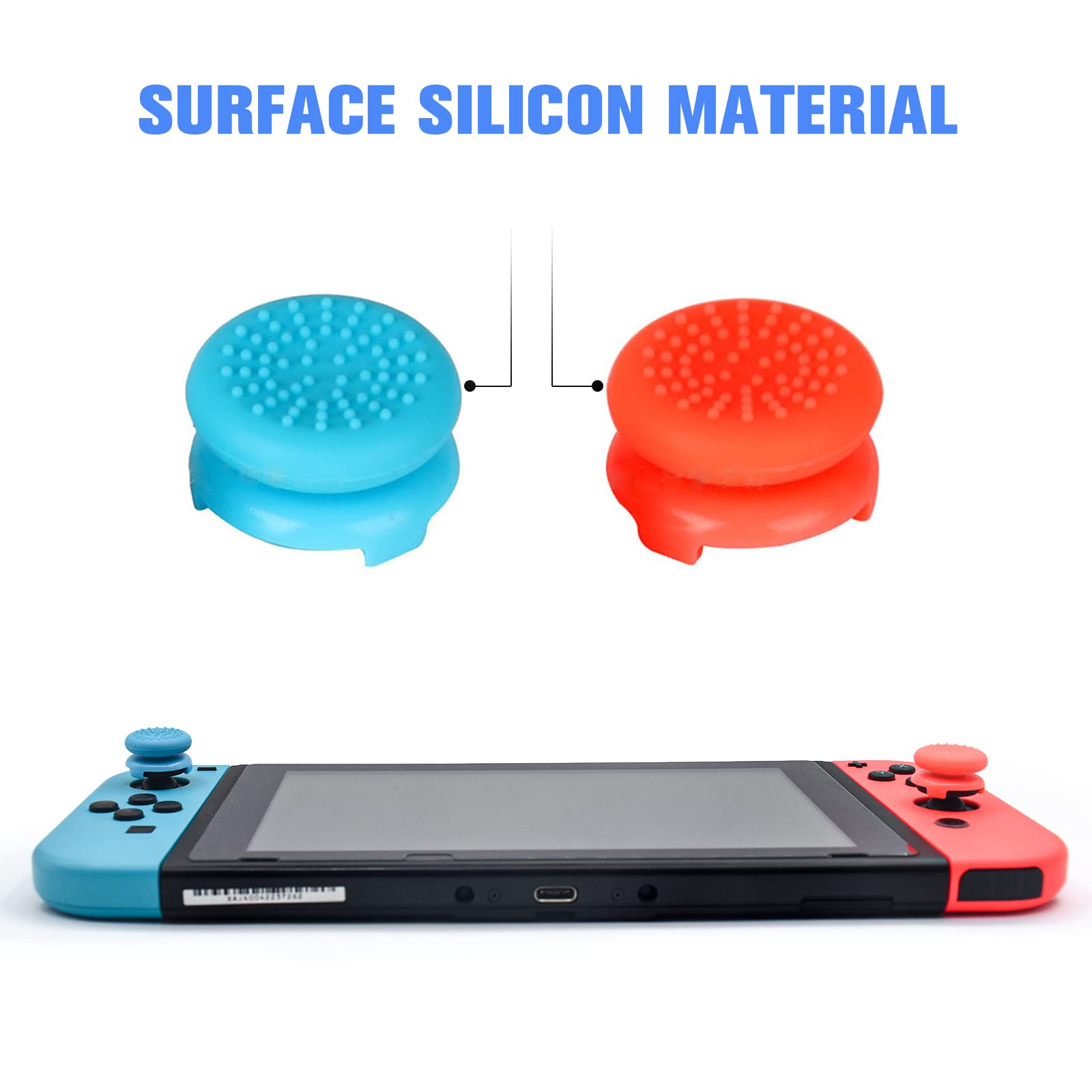 Snapklik.com : ZHI-NYLLDJS FPS Thumb Grips Set For Nintendo Switch/OLED ...