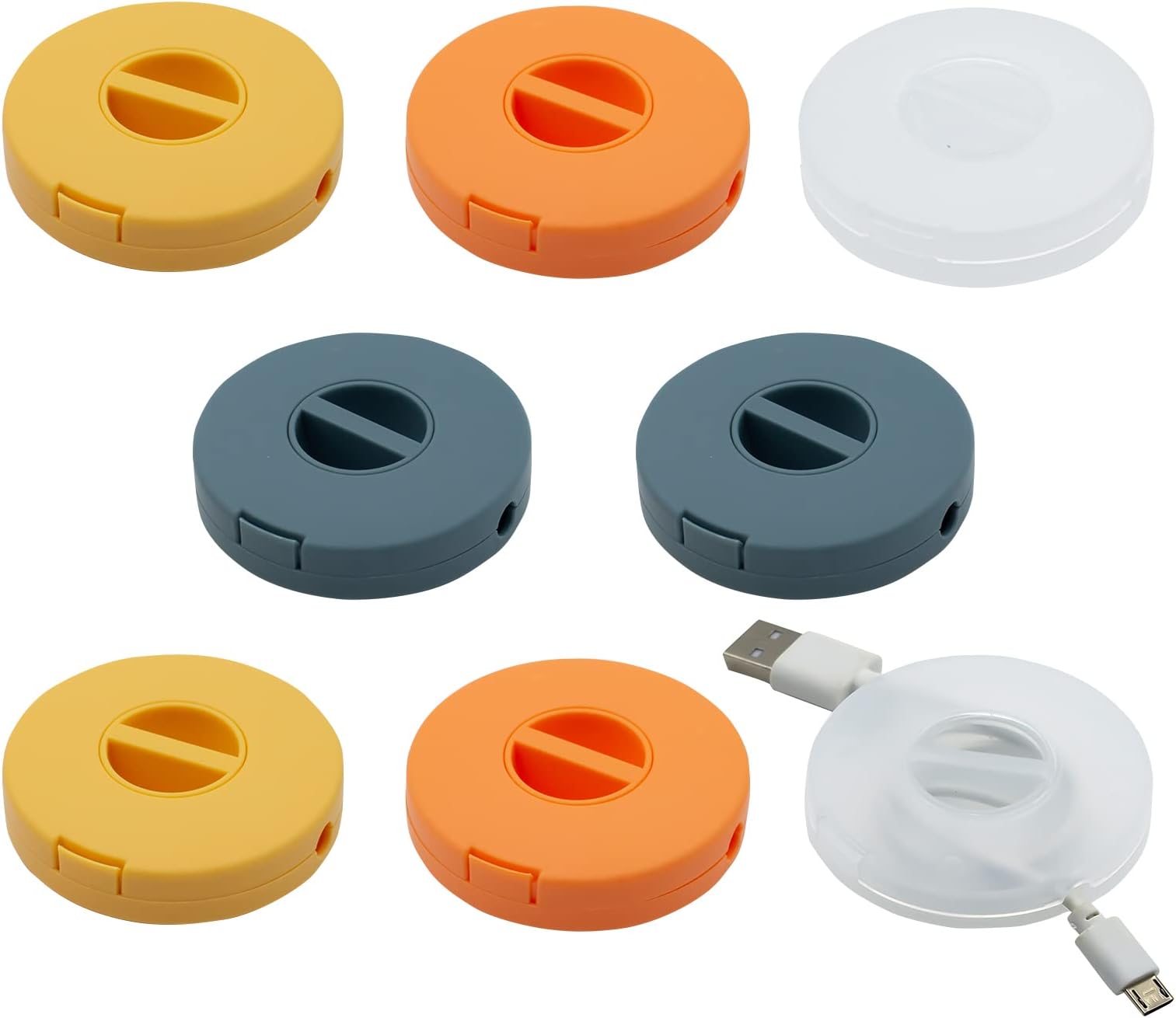 Amazon.com: 8PCS Portable Cable Winder, LIOUCBD 4 Colors Round Travel ...