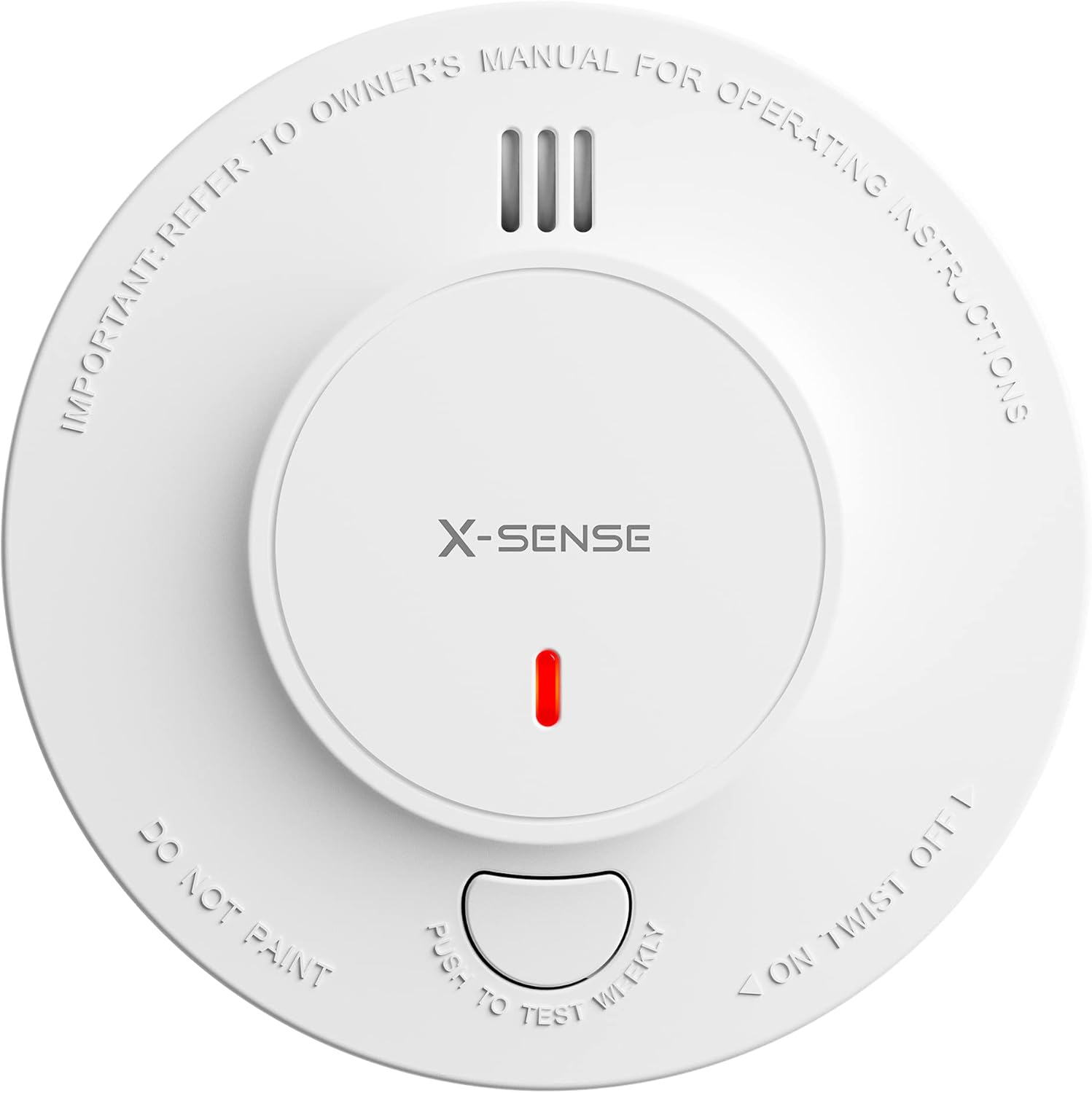 X-Sense Wireless Interconnected Smoke Detector Fire Alarm with Over 820 ft Transmission Range ...