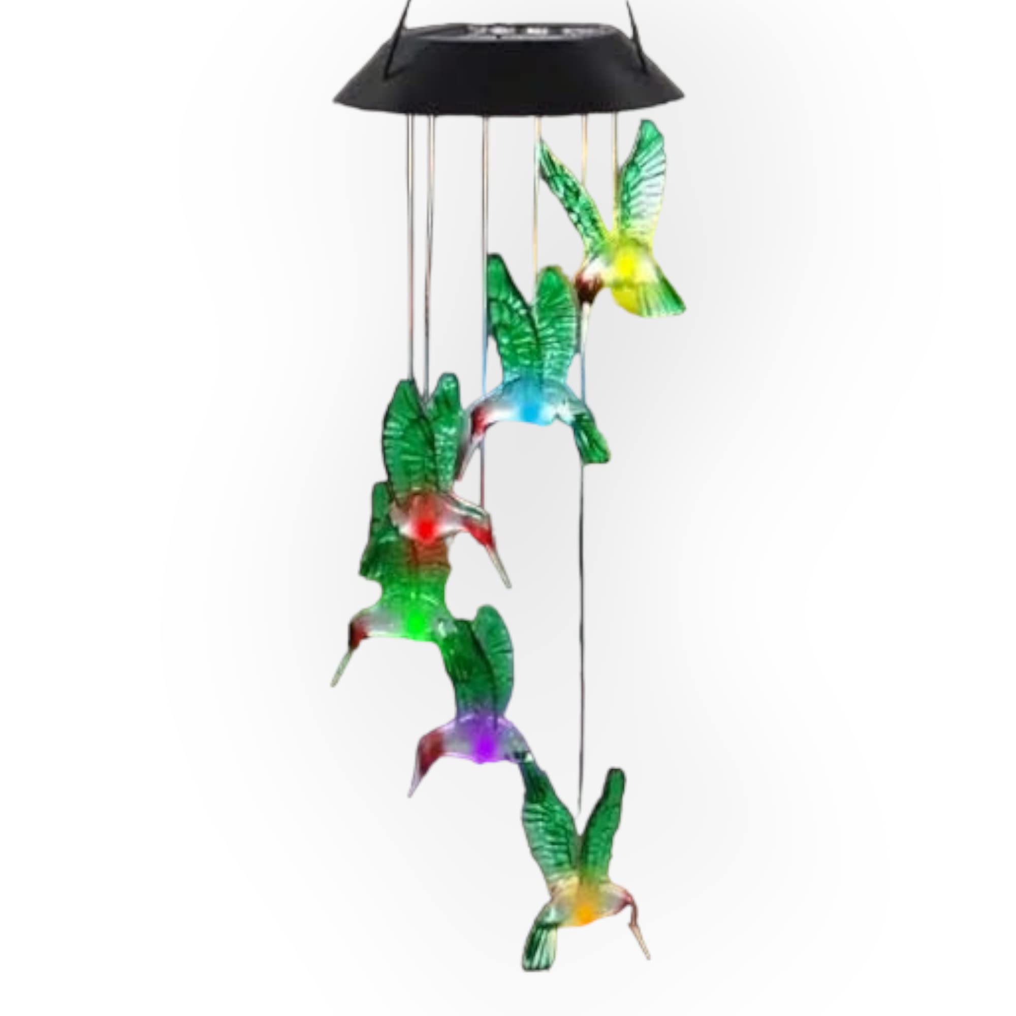 Amazon.com : SunPWR Hummingbird Solar Wind Chime Light : Patio, Lawn ...