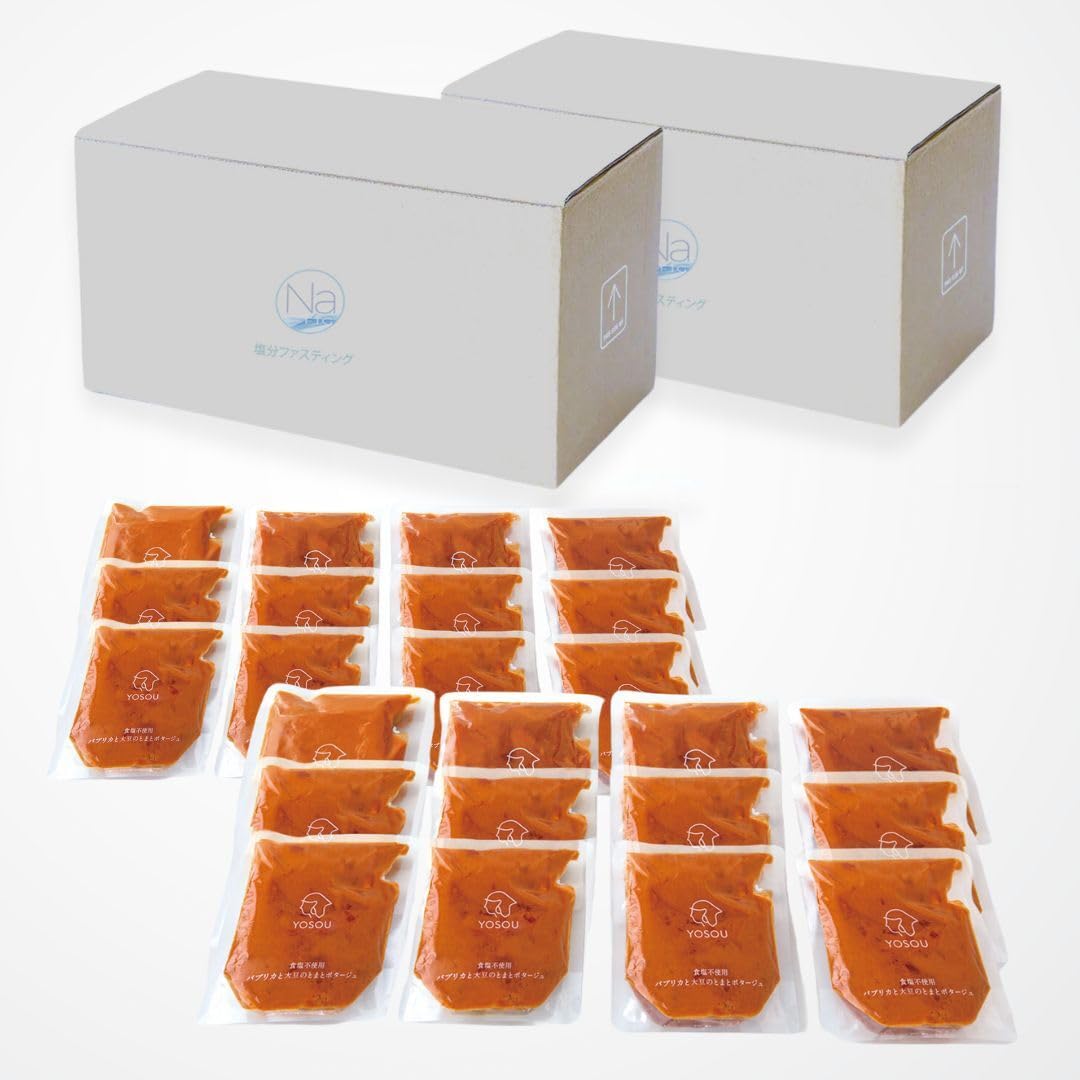 Amazon | 【塩分ファスティング】公式サポート食 食塩不使用の野菜スープYOSOU 【パプリカと大豆のトマトポタージュのみ】24個セット（1種類×24個＝1食230g×24個 ...