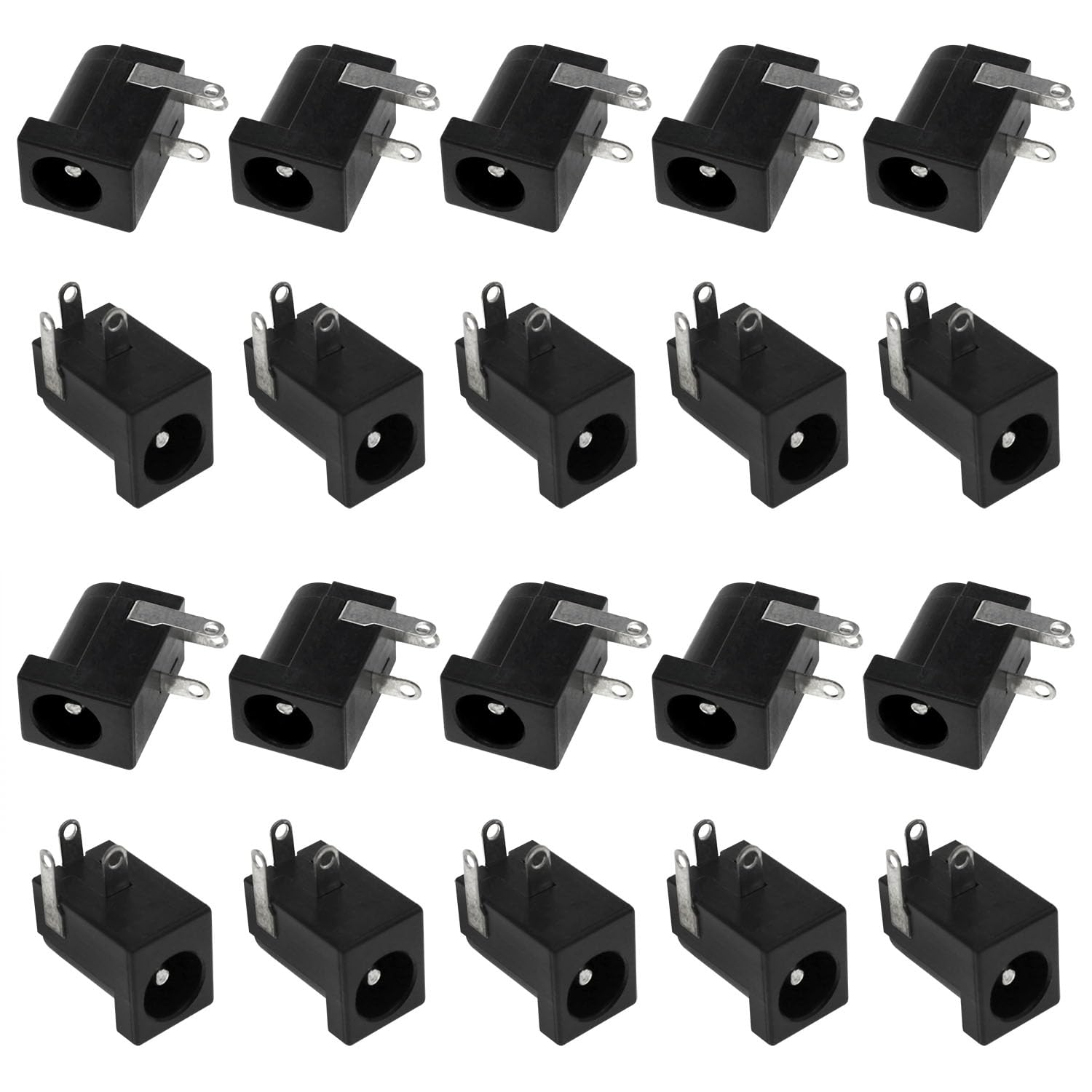 Amazon.com: Dsjnf PCB Mount DC005 5.5 x 2.1 mm Female 3Pin DC Power ...