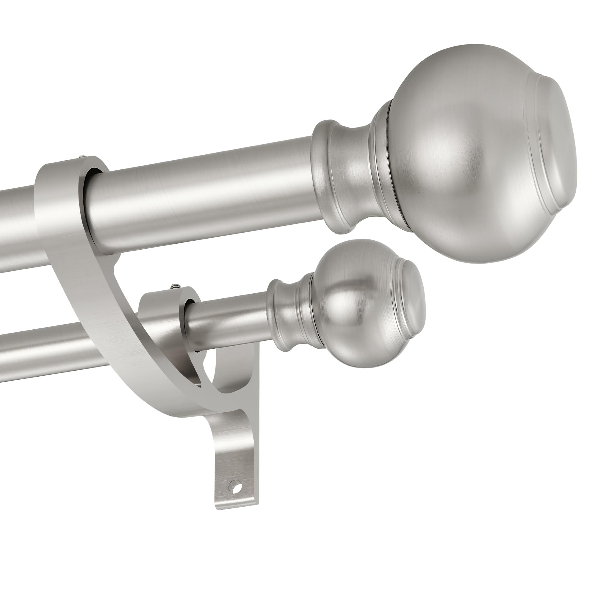 Snapklik.com : 1 Inch Double Curtain Rods 48 To 84 Inches, Window Dual ...