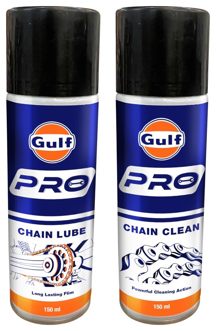 Buy Gulf Pro Chain Lube[150 mL] + Chain Clean[150 mL] Combo Online at ...