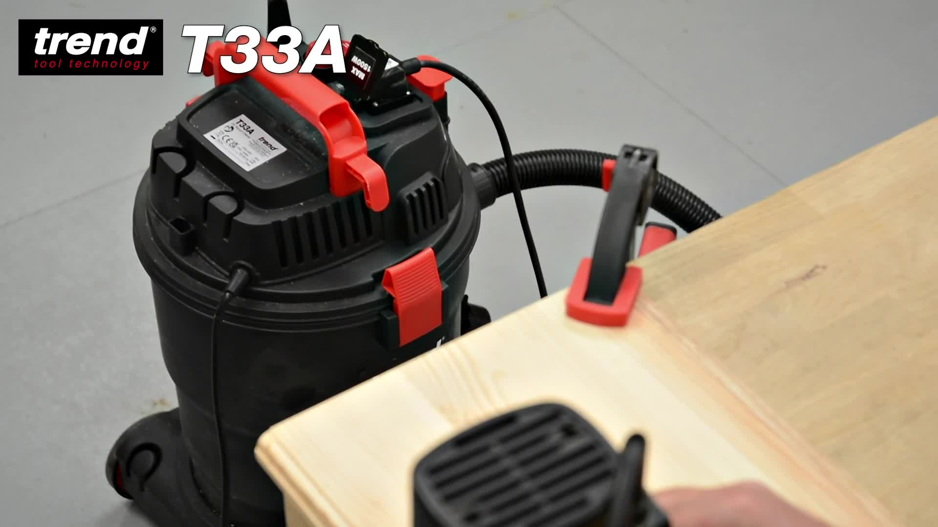 Trend T33A Class M Dust Extractor Wet & Dry 1200w inc Power Tool Take ...