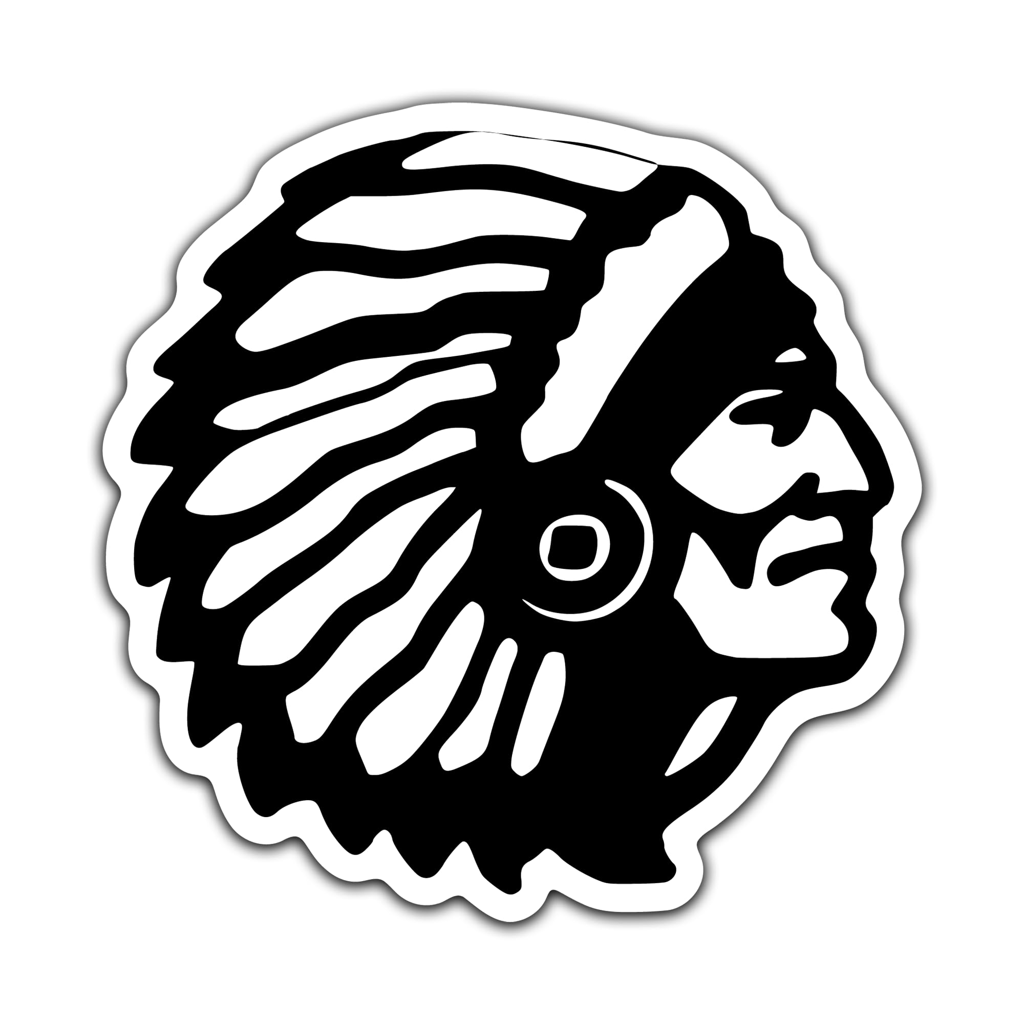 Amazon.com - Native American Indian Head Vinyl Decal Sticker | Cars ...