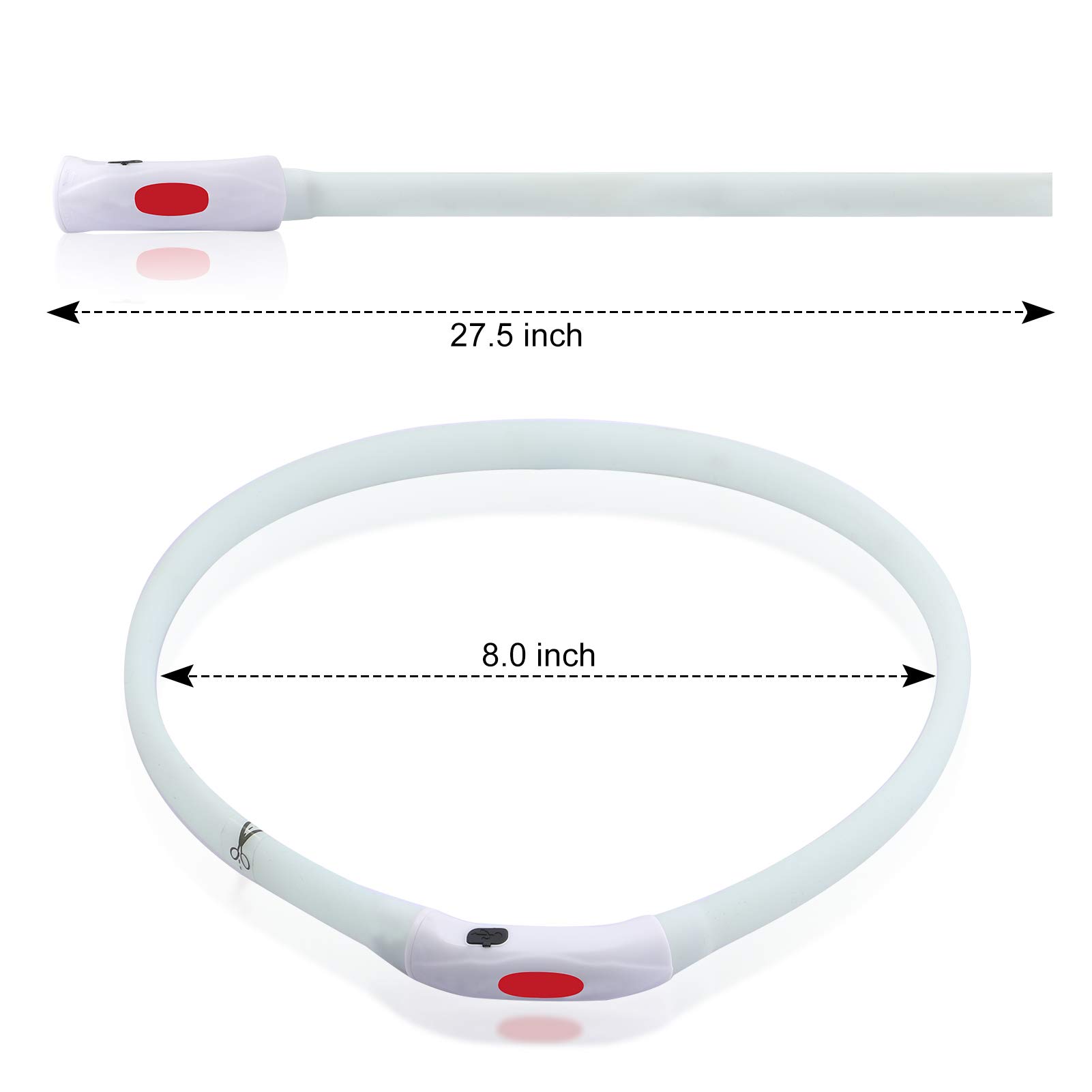 Snapklik.com : LED Multi-Color Dog Collar, Rechargeable 7 Colors ...