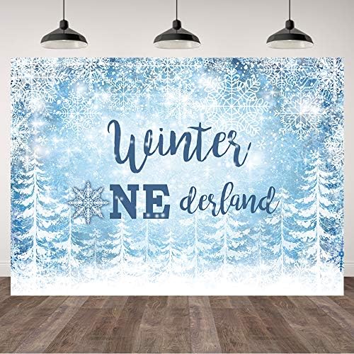 Amazon.com : 7×5ft Winter Onederland 1st Birthday Party Backdrop ...