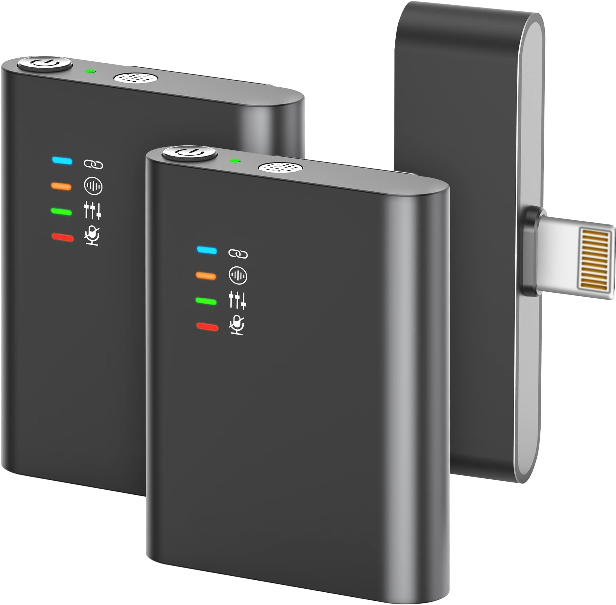 Amazon.com: HHD Wireless Lavalier Microphone System with Charging Case ...