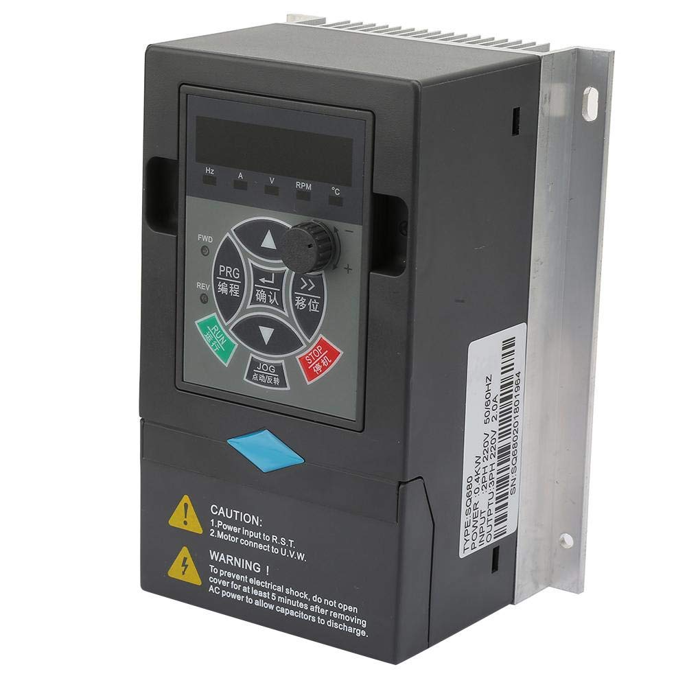 Buy VFD 220V 0.4KW, Single Phase VFD Drive CNC Motor Inverter1 Input 3 ...