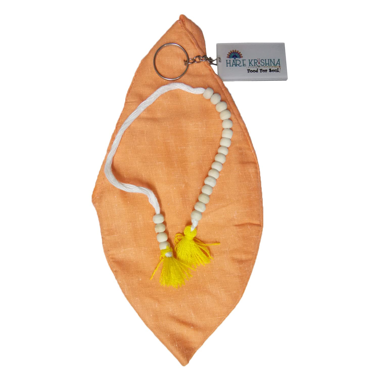 Buy Hare Krishna Food For Soul Saffron Bead Bag - Gomukhi Bag - Jaap ...