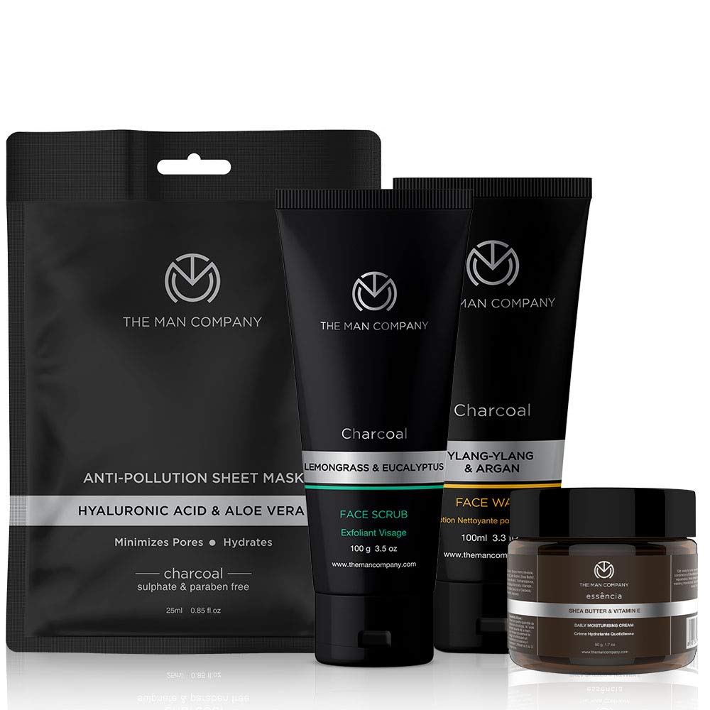 Buy The Man Company Fresh face forward (Charcoal face sheet mask (25 ml ...