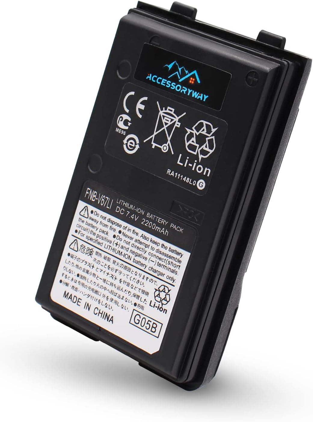 Ps-640 F1 Battery 1PC FNB-V67Li FNB-V57 Li-ion Battery 7.4V 2200mAh Fit ...