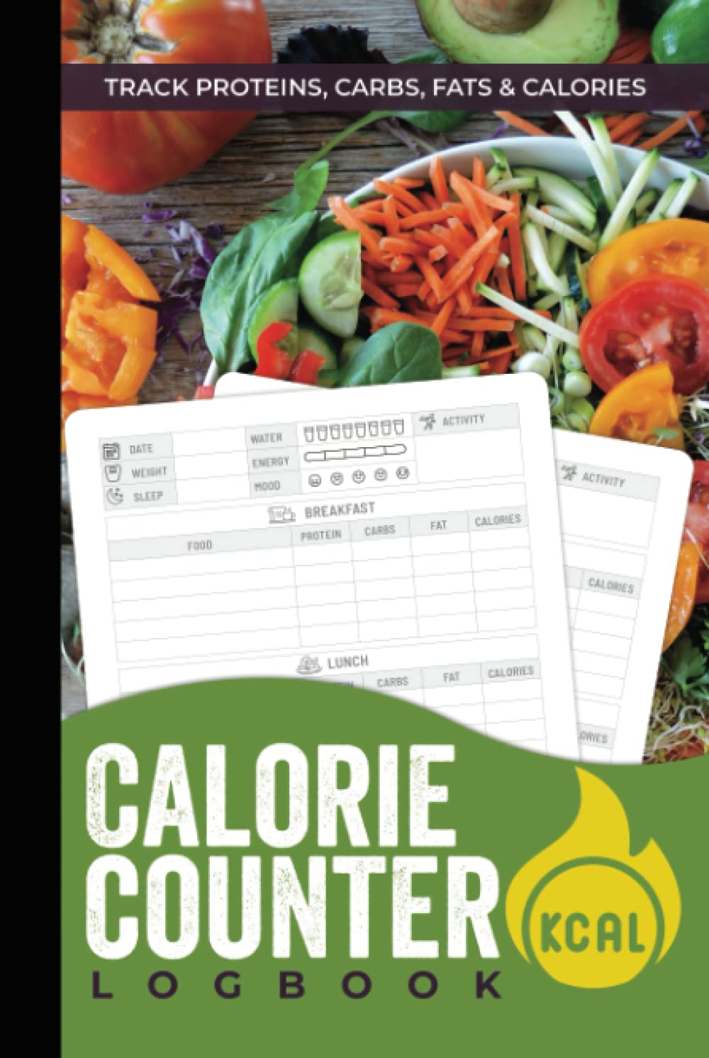 Calorie Counter Log Book: Daily Food Journal for Weight Loss | Track ...