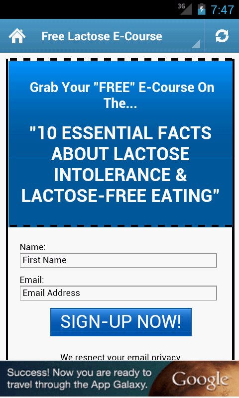 Lactose-Free Guide - Application sur Amazon Appstore