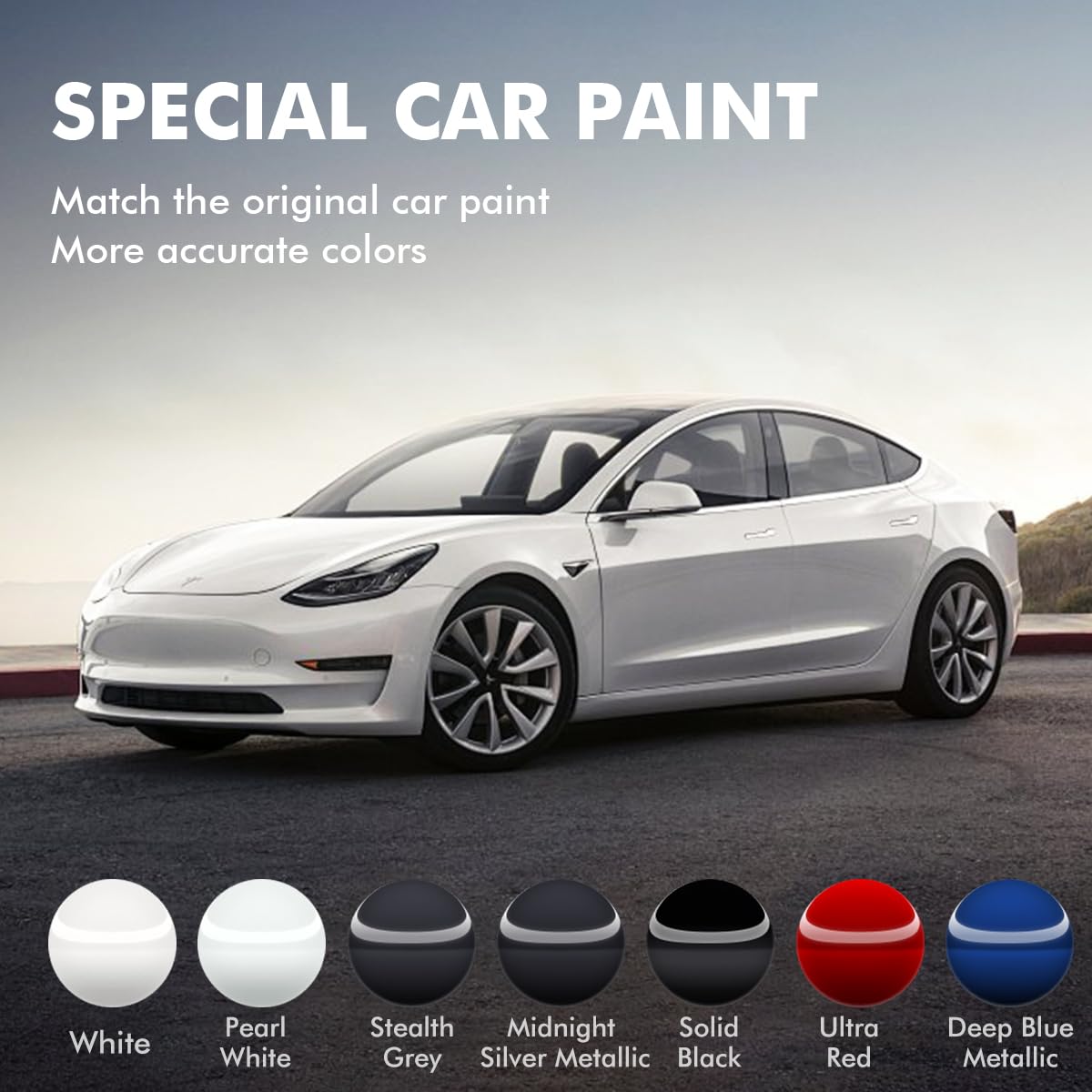 Snapklik.com : Solid Black Touch Up Paint For Tesla, DIY Car Paint ...