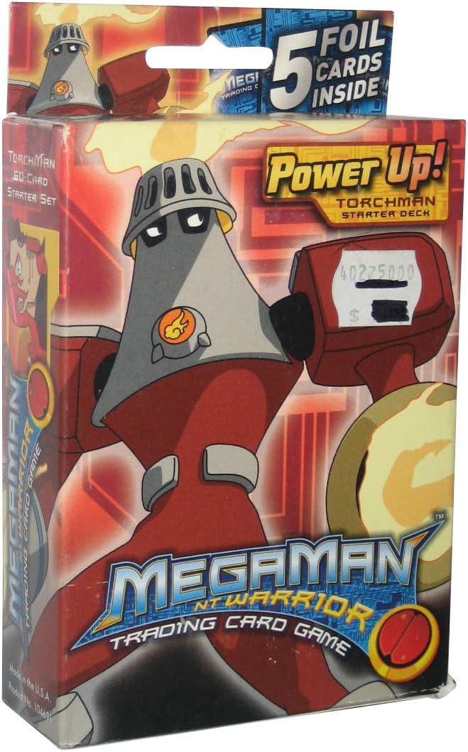 Amazon.com: Mega Man NT Warrior Power Up! Torchman Starter Deck : Toys ...