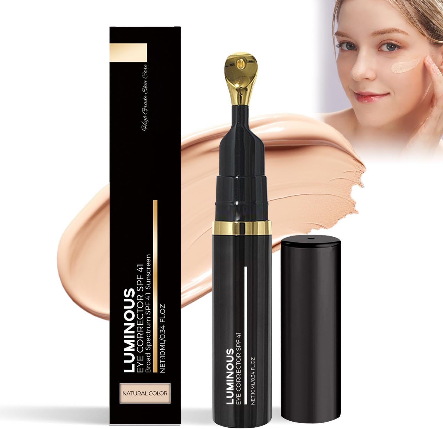 Amazon.com: Luminous Eye Corrector SPF 41, Under Eye Color Corrector for Dark Circles, Anti ...