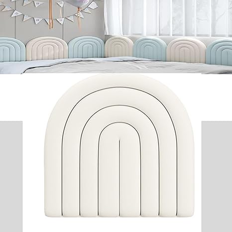 Amazon.com: Rffll 3D Anti-Collision Wall Padding, Upholstered Headboard Panels, Bedroom ...