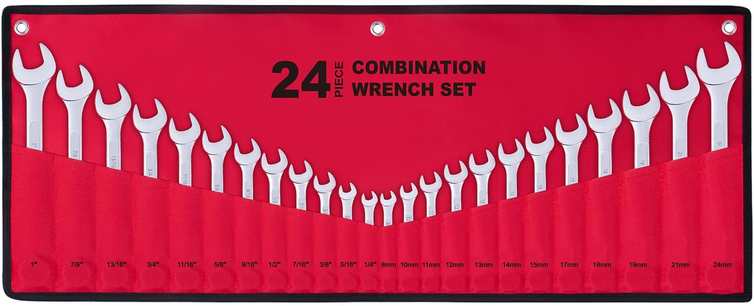 DURATECH 8 Inch Adjustable Wrench, 3-in-1 Spanner with Box End/Hex ...