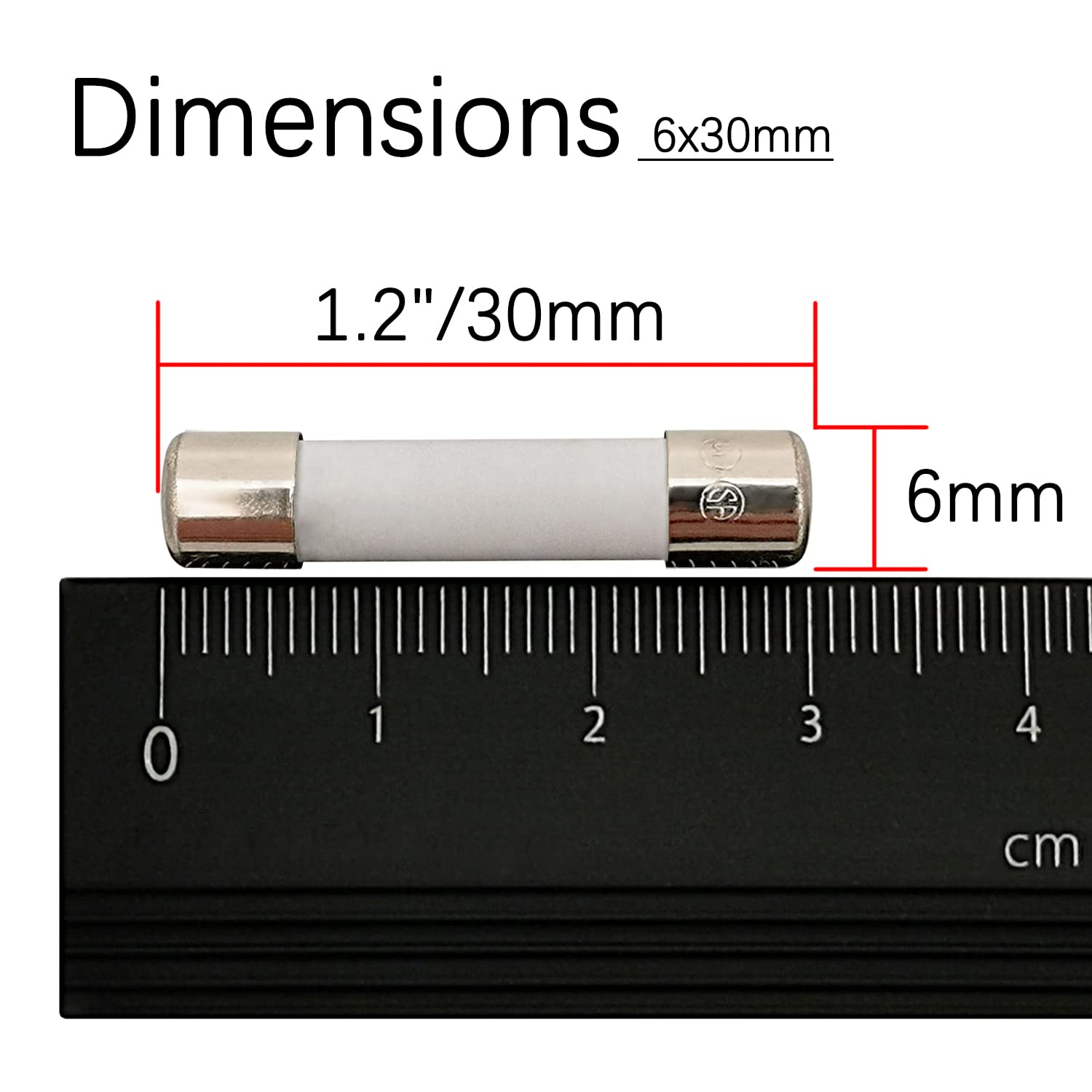 Snapklik.com : Microwave 20 Amp 250V Fuse, Slow-Blow, 6x30 Mm Ceramic ...