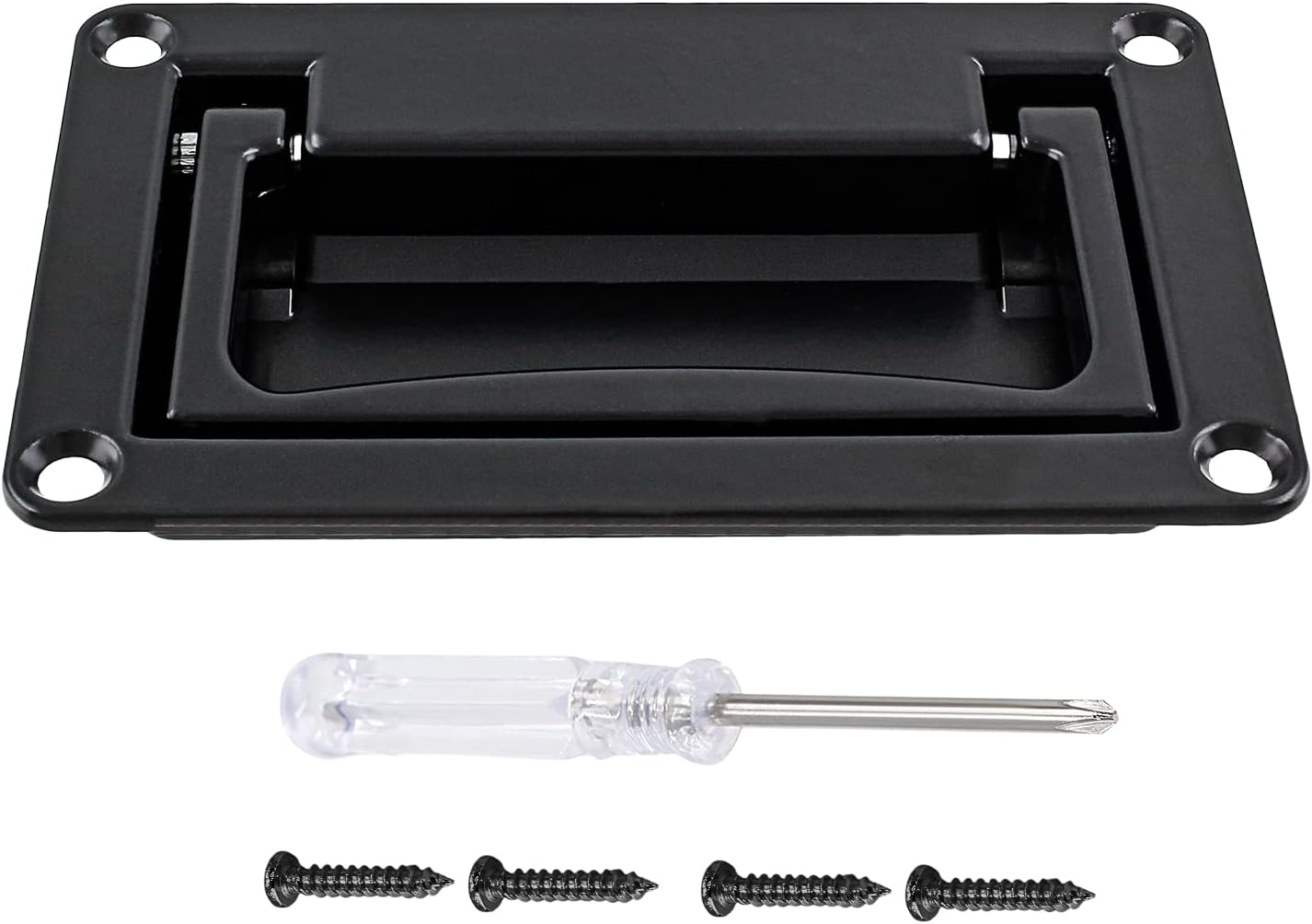 Biaungdo Concealed Recessed Pull Handle, Black Zinc Alloy Hidden Door ...