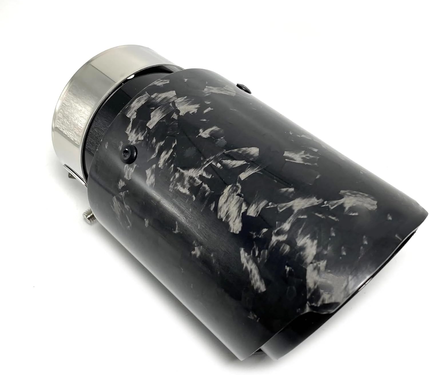 Tail Pipe 1 PC Car Style Forged Fiber Carbon Stainless Steel Black ...